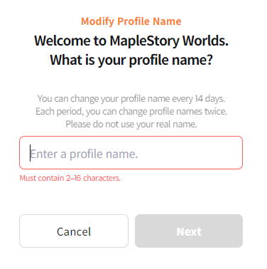 How can I change my profile name? – MapleStory Worlds